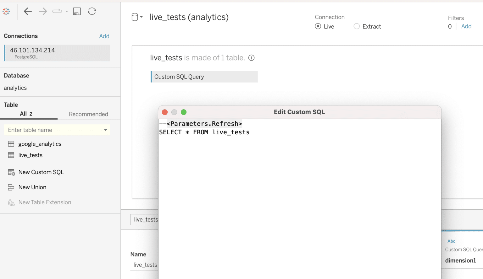 Refreshing Real-Time Data in Tableau: Adding a Dashboard Button for ...